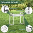 1 Garden Kneeler and Seat, All-Metal Frame, 10.2-Inch Wide EVA Cushion ...