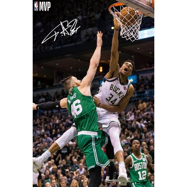 Giannis Antetokounmpo Dunk Poster 12x18inch (30x46cm) poster, perfect ...