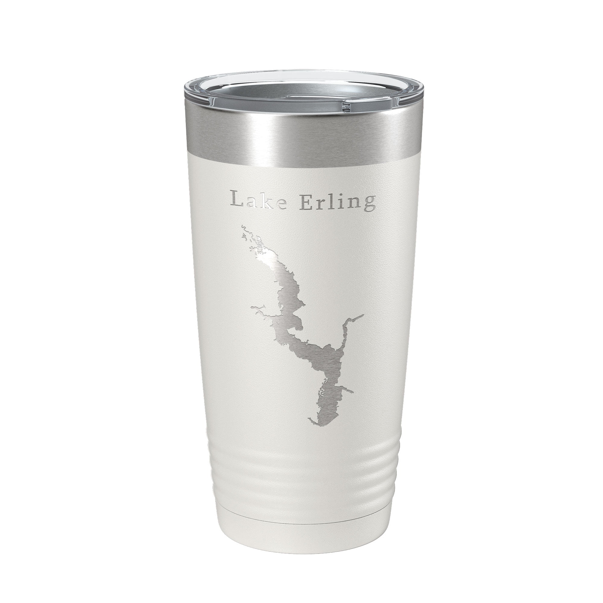 Lake Erling Map Tumbler Travel Mug Insulated Laser Engraved Coffee Cup ...