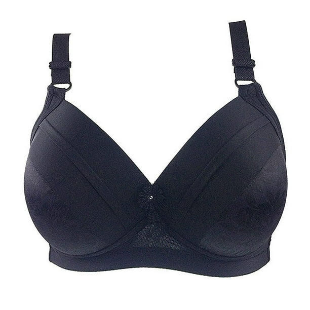 Anself Women Plus Size Bra Solid Push Up Busty Brassiere C Cup