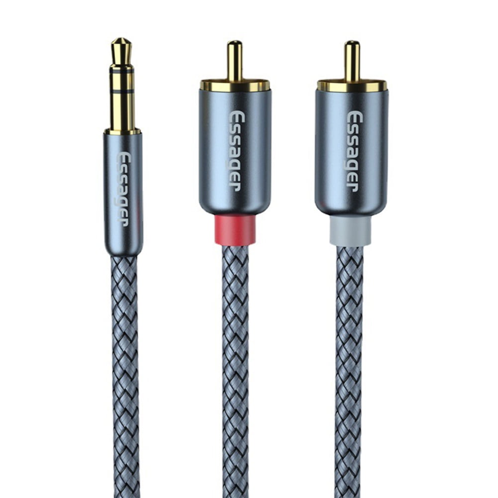 Cable Audio RCA Aux Jack 3.5mm a 2 RCA Y Divisor (0.5m) | Walmart en línea