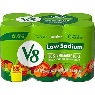 V8 Original 100% Vegetable Juice, 11.5 oz. Can (Pack of 12) - Walmart.com