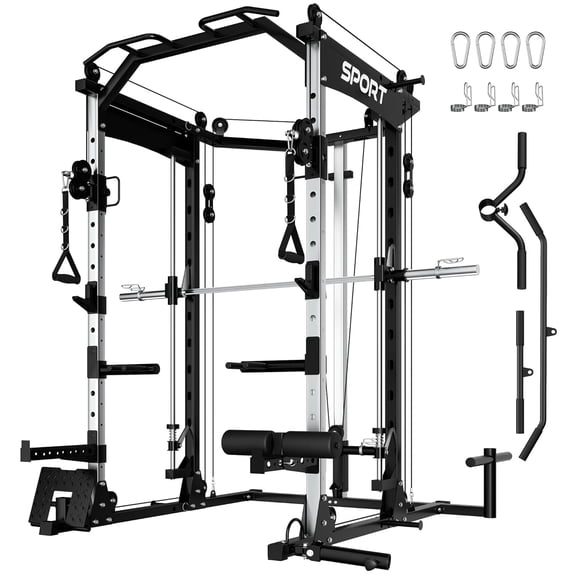 RitFit M1 Smith Machine - Multifunctional Workout Station with Cable ...