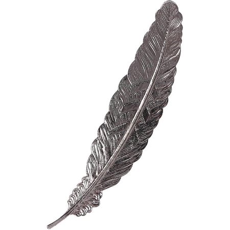 Vintage Feather Shaped Metal Bookmark Page Marker Feather Copper ...