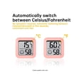 2pc Smiling Face Indoor Thermometer Hygrometer Digital Room Temperature ...