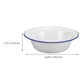 3 Pcs Kitchen Soup Holder Bowl Mixing Bowls Enamel Dinner Plates ...