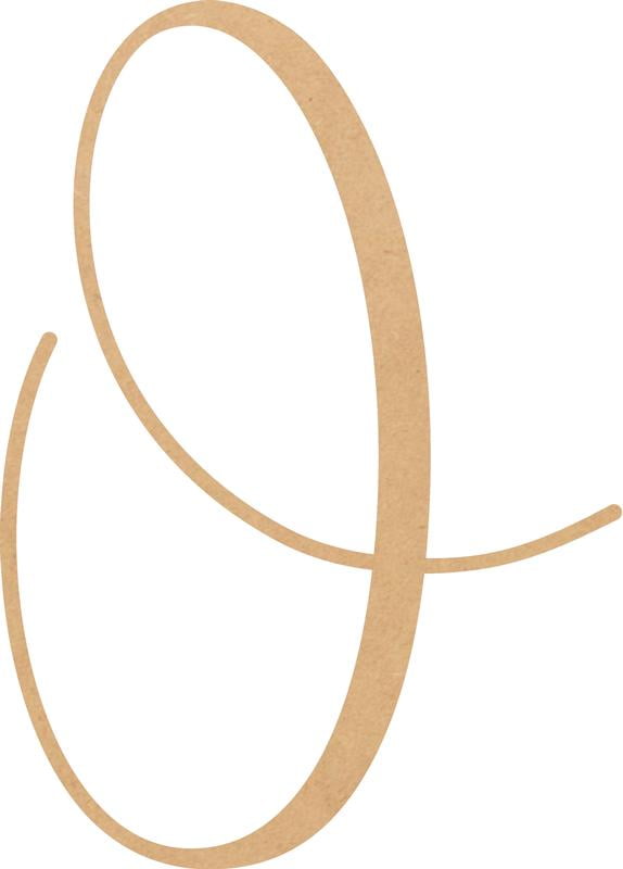 Wood MDF Letter O, Craft Alphabet 3'' Small Home Décor, Buttey Honey ...