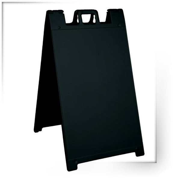 Plasticade Signicade Curb Sign / A-Frame 24x36 inch Color:Black ...