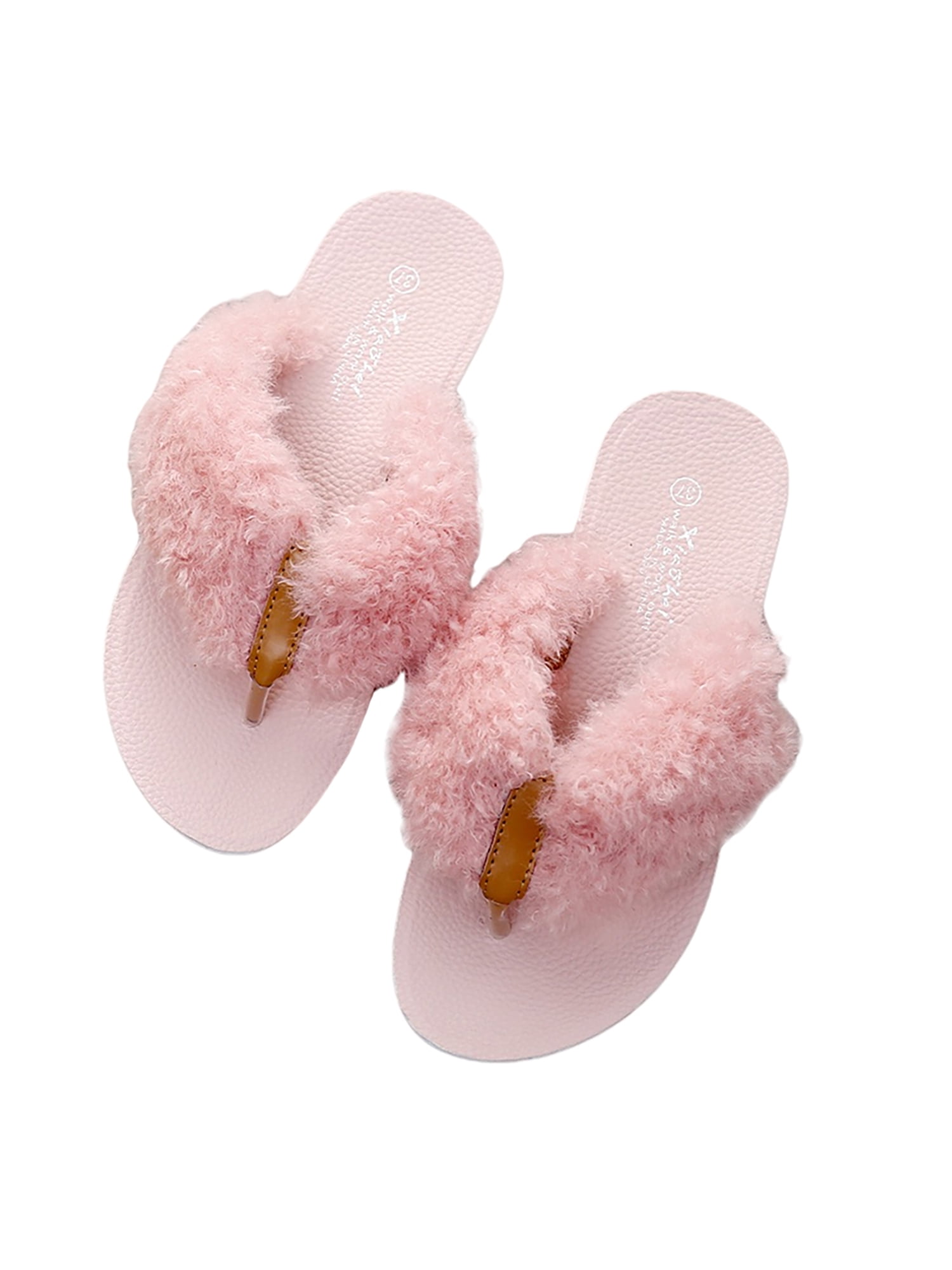 Avamo Women Fur Fluffy Sliders Slippers Ladies Slip On Flips Flops Flat avamo-women-fur-fluffy-sliders-slippers-ladies-slip-on-flips-flops-flat