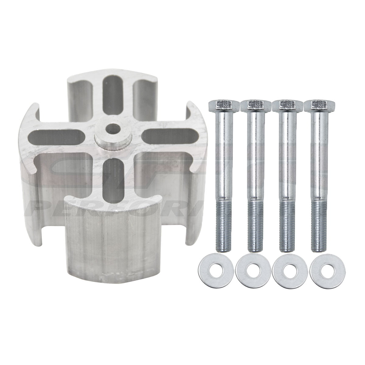 Aluminum Fan Spacer 2" Thick 5/8" Pilot With Bolts Washers Machined ...