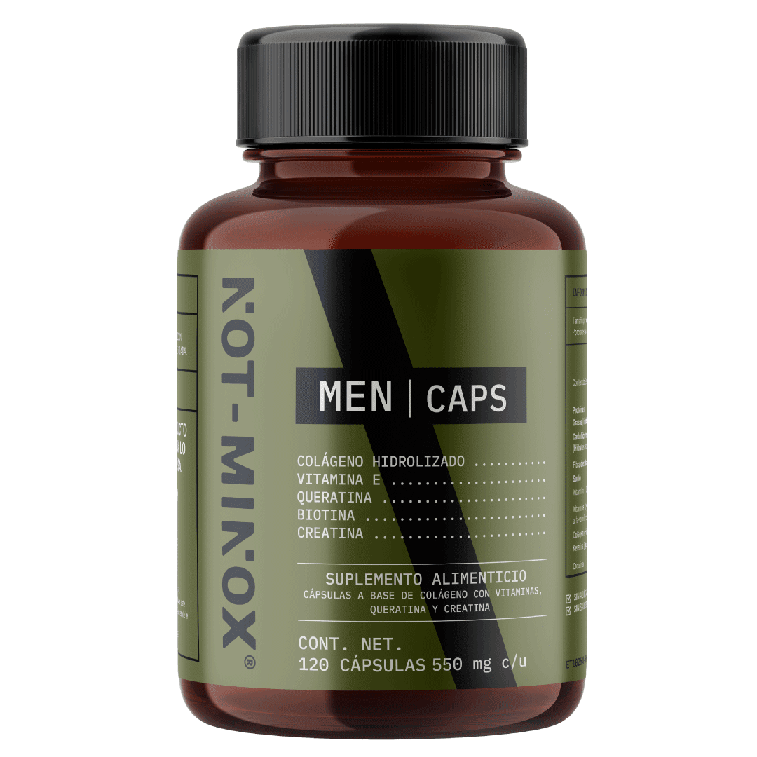 Suplemento Hombre Cabello Barba Biotina Creatina Vitamina E Not-Minox ...