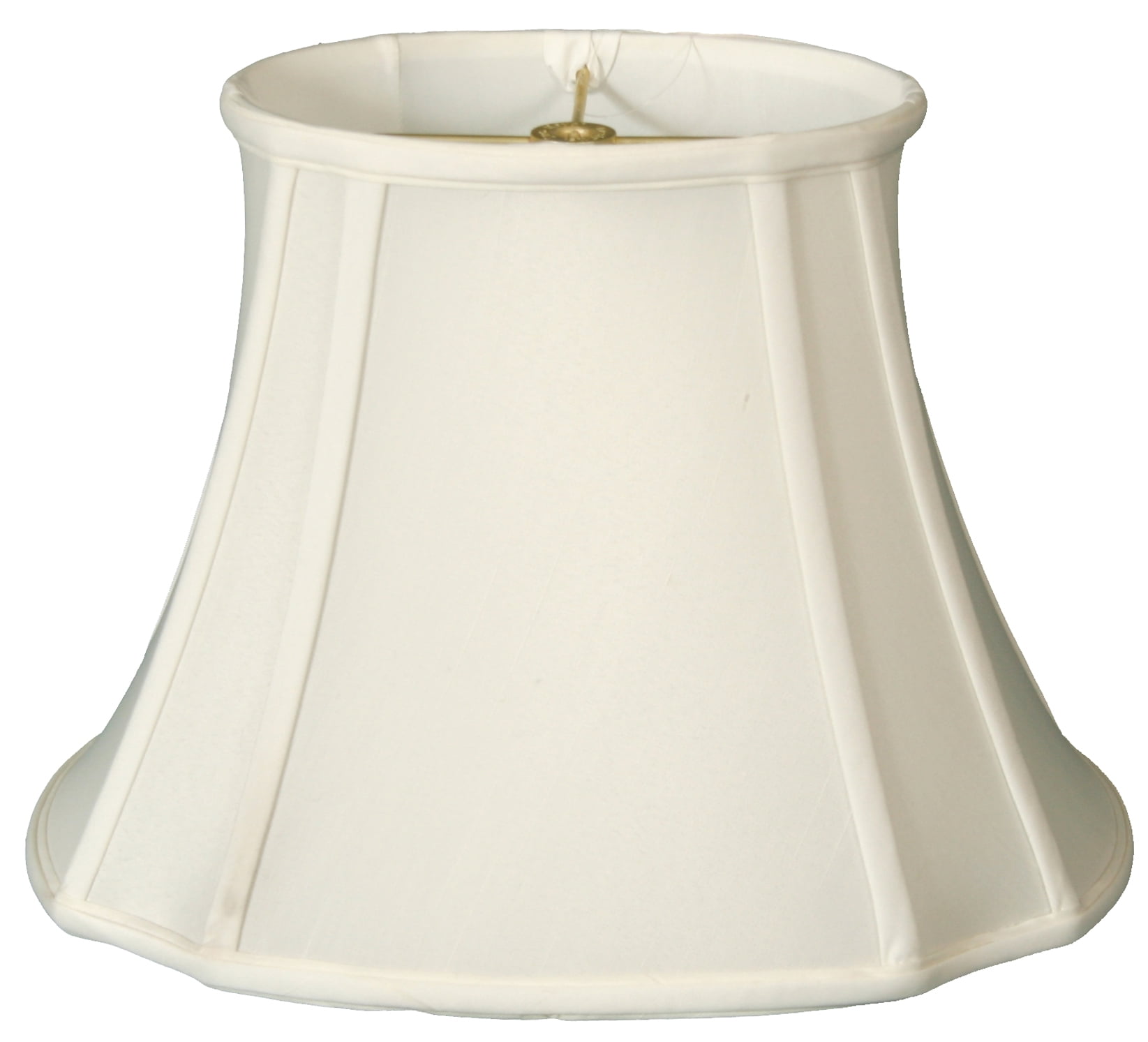Royal Designs 15" Oval Inverted Corner Lamp Shade White - Walmart.com