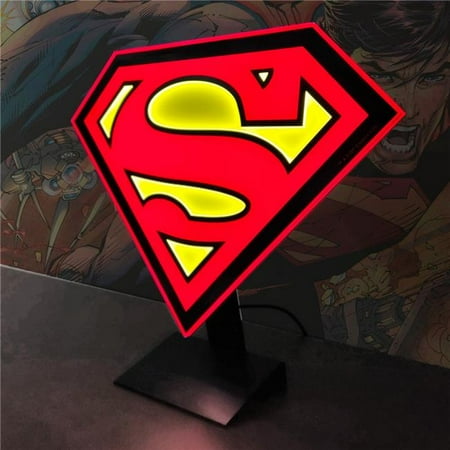 Superman 831554 Superman Symbol Illuminated Table Lamp or Mountable ...