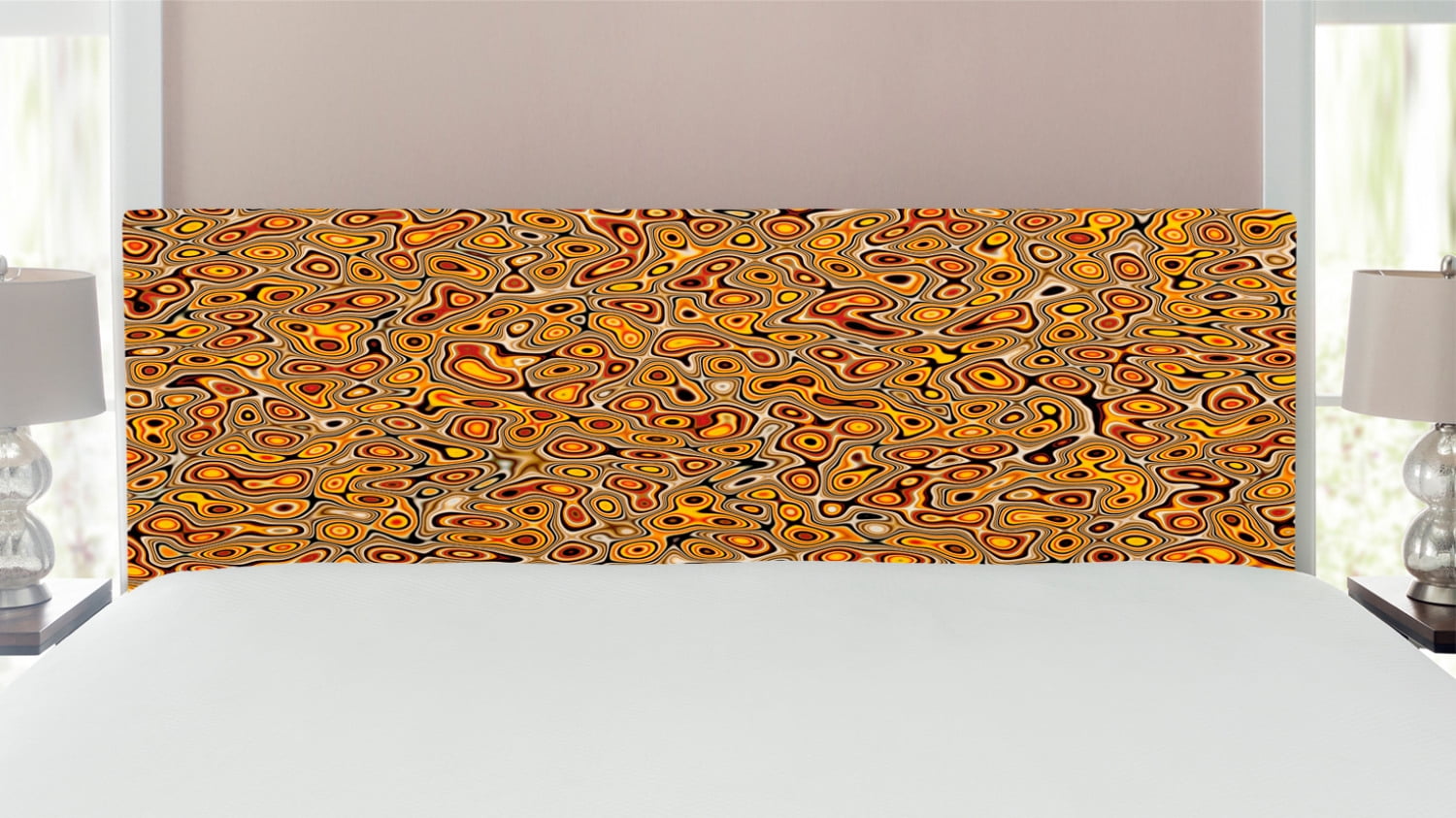 Psychedelic Headboard, Abstract Hallucinatory Plasma Shapes with ...