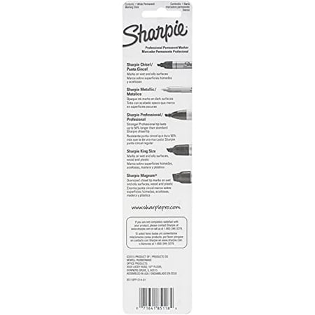 Sharpie Mean Streak Waterproof Marking Stick, 1 White Marker (85118PP ...