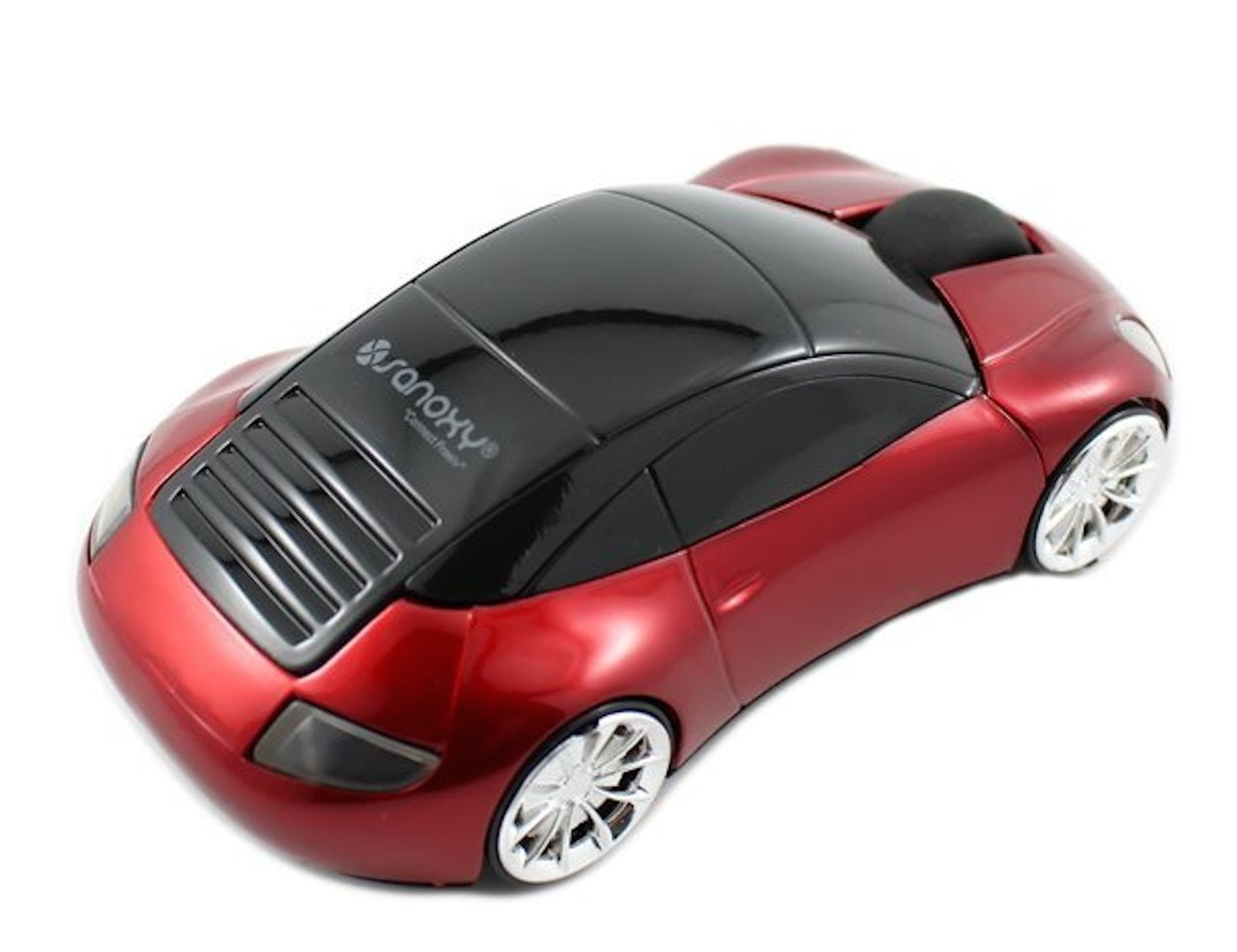 SANOXY RED 2.4GHz Wireless 3D 1600DPI Car Style Optical Usb Cordless ...