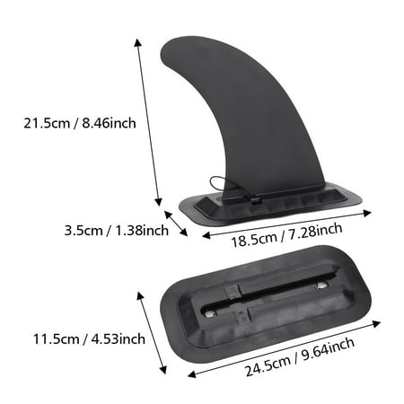 Surfing Watershed Fin, 2 Pieces Plastic Detachable Surfboard Tail ...