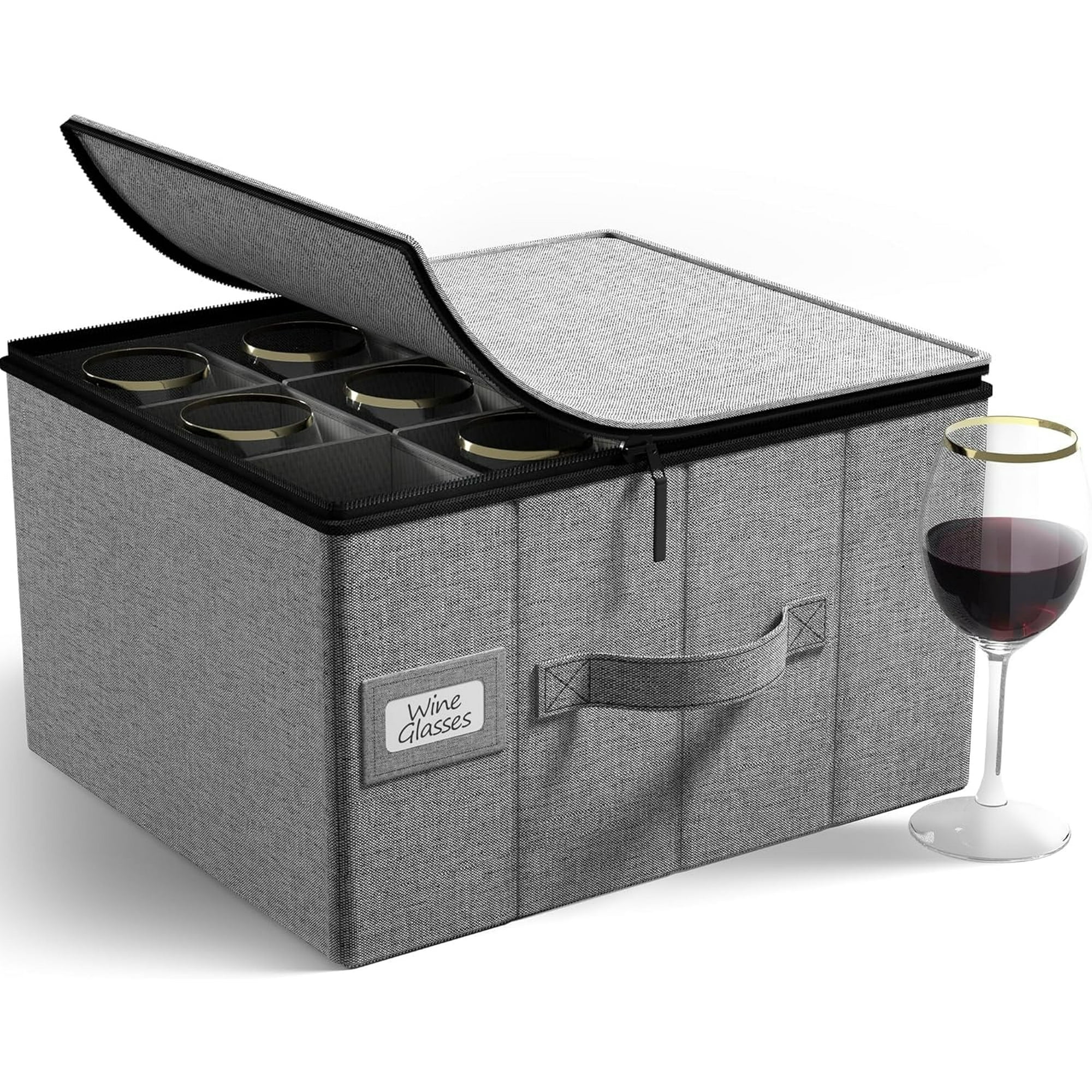 Click here for Sorbus Stemware Storage Cases Hard Shell  Wine Gla... prices