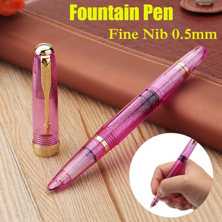 Wing Sung 618 Flash Red Piston Type Fountain Pen Extra Fine 0.5mm Nib ...
