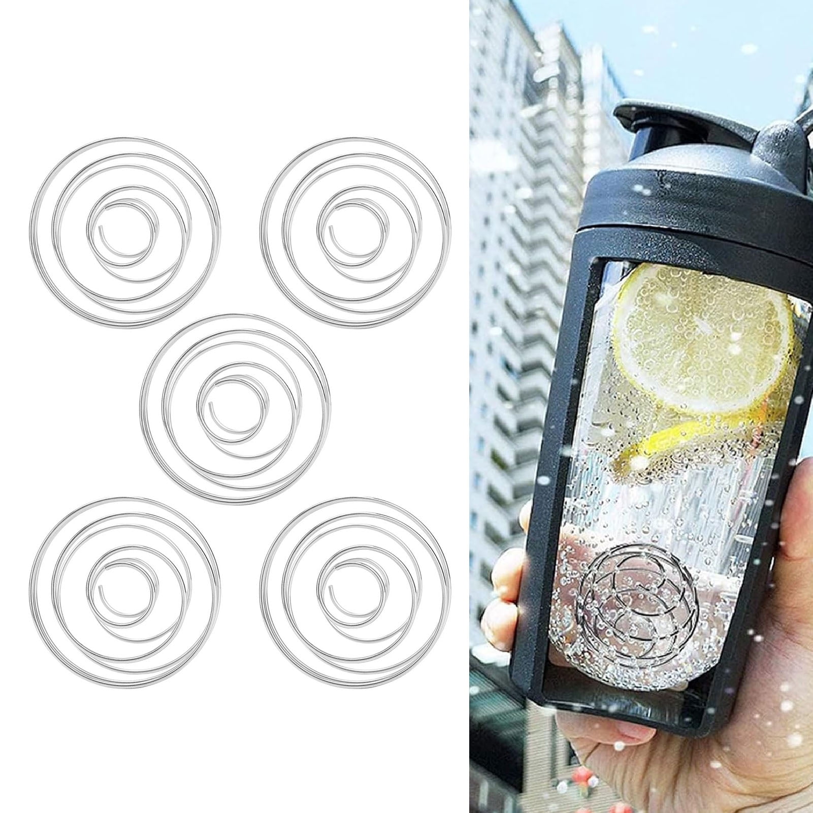 Spring Ball Shaker, Fast Blend Protein Shaker Ball Metal for Sealed ...