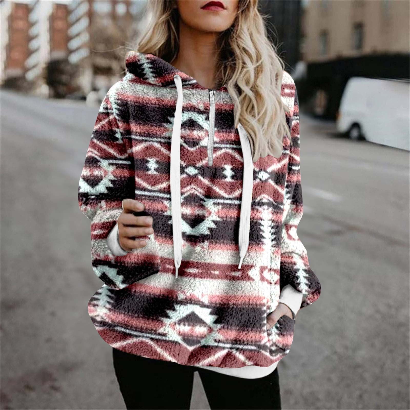 Click here for Jsaierl Womens Hoodies Sherpa Pullover Sweater Fuz... prices