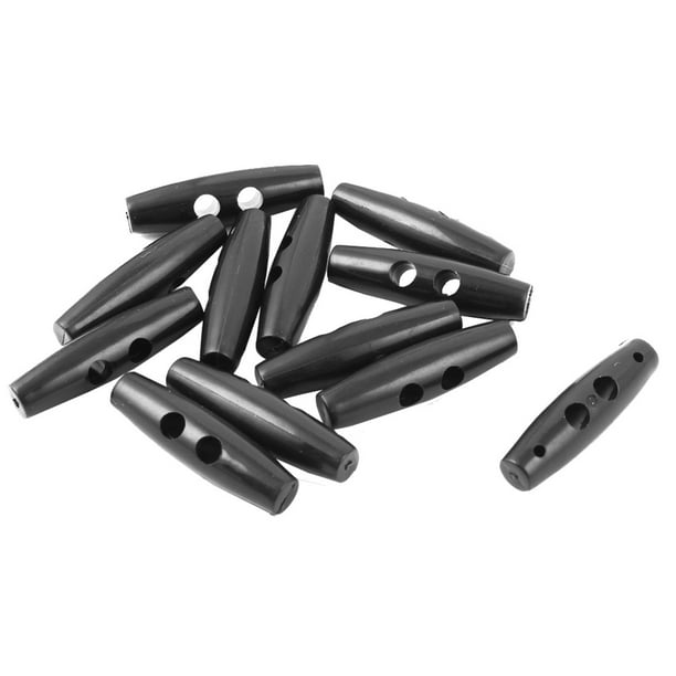 Plastic 2 Hole Scrapbooking Sewing Toggle Buttons Adjustive Lock End ...