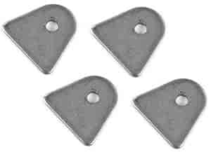 JEGS 640102 Flat Tabs 1/4 in. Hole 1/8 in. Thick Steel Set of 4 Made in ...