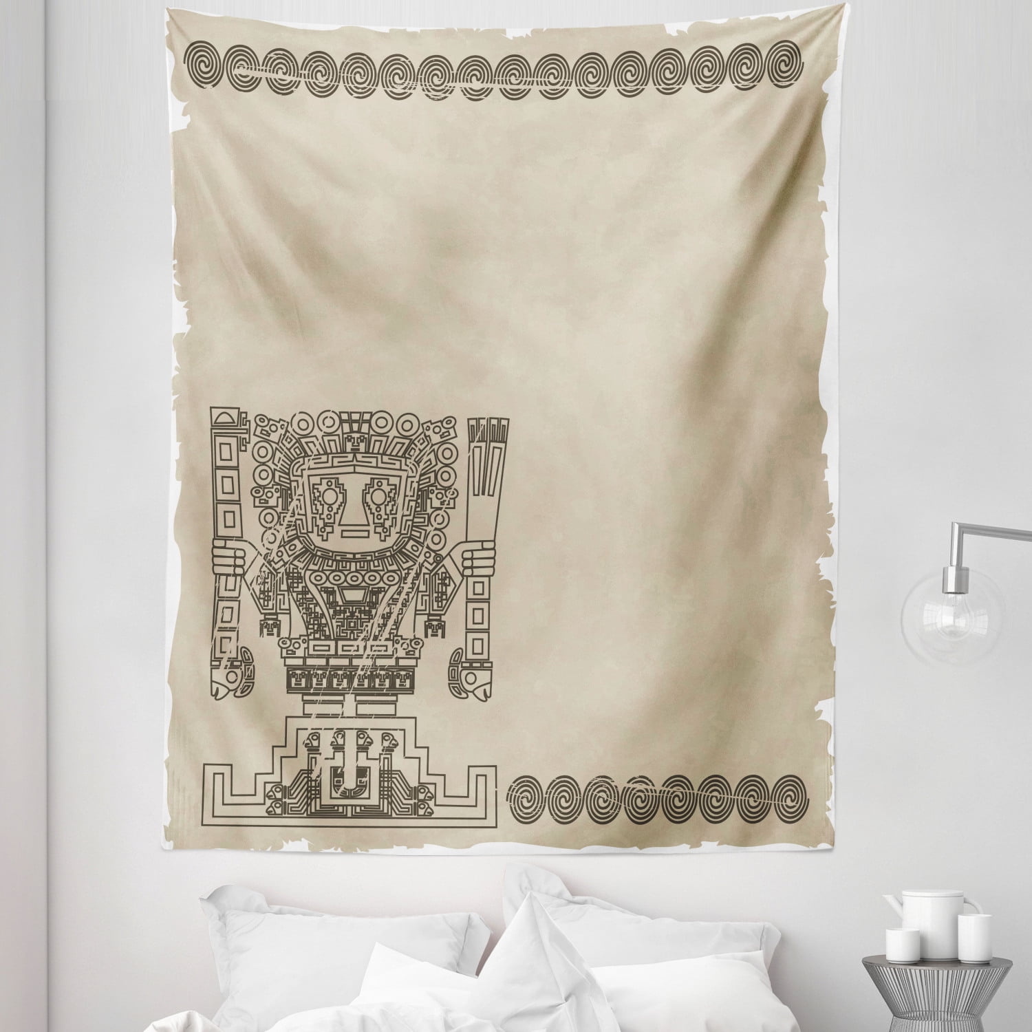 Tribal Tapestry, Mayan and Inca Tribal Superstition Prehistoric Relic ...