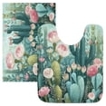 Bathroom Plush Absorbent Mat Single Square Pad 16x24Inches Bath Mat ...