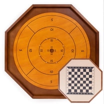 Rustik: 2-In-1 Deluxe Crokinole & Checkers In 1 Box - Walmart.com