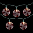 Northlight Peppermint Candies Christmas Lights - 6ft Green Wire - 10ct ...