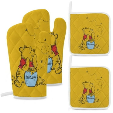 Cute Oven Mitts,Pioneer Flower Floral Print Pattern Oven Mitt 2-Pack ...