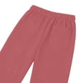 Womens Linen Pants Loose Straight Leg Color Drawstring Side Pocket ...
