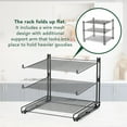 Nifty Solutions Collapsible 3-Tier Baking Cooling Rack – Non-Stick ...