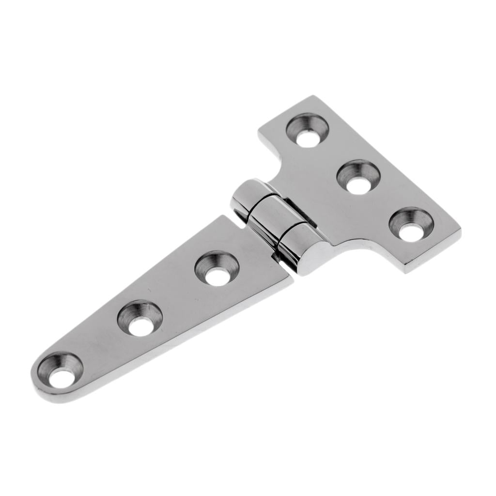 4INCH Stainless Steel Triangle Tee Hinge Shed Door Garden Wooden Hinge ...