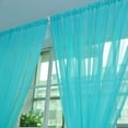 Euaioeiu Sheer Window Curtain Panels Polyester Scarf Valances Leaf ...