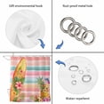 60x72 Inch Shower Curtains for Bathroom, Summer Surfboard Bath Curtain ...