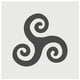 Triskele Triskelion Triple Spiral Celtic Symbol DIY Cookie Wall Craft ...