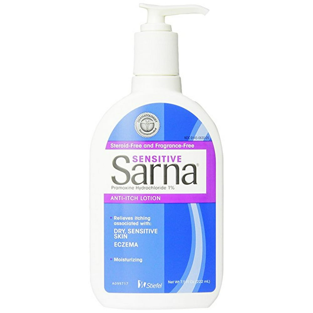Sarna Sensitive Anti-Itch Lotion, 7.5-Ounce (222 mL) Bottle - Walmart ...