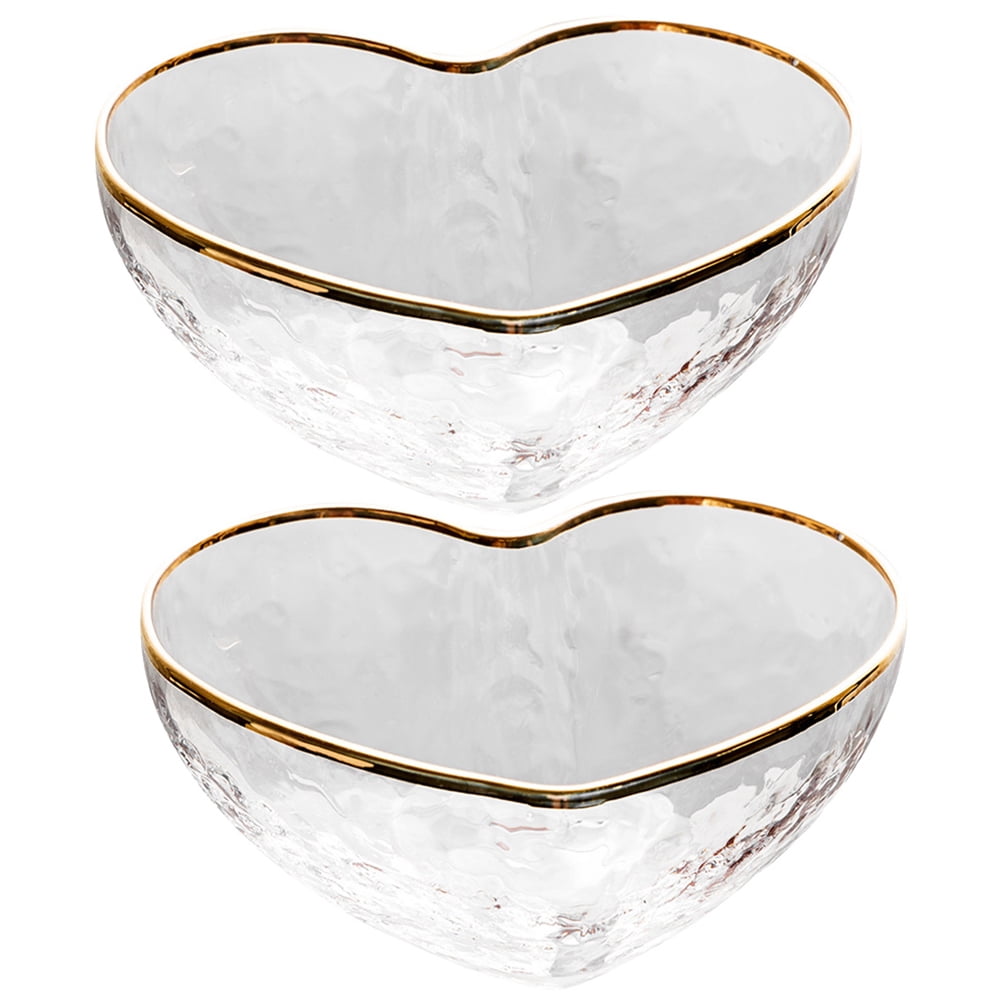 Click here for Ounona 2pcs Glass Pudding Bowls Jelly Bowls Heart... prices