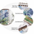 60x72 Inch Shower Curtains for Bathroom, Window Mountain View Fabric ...
