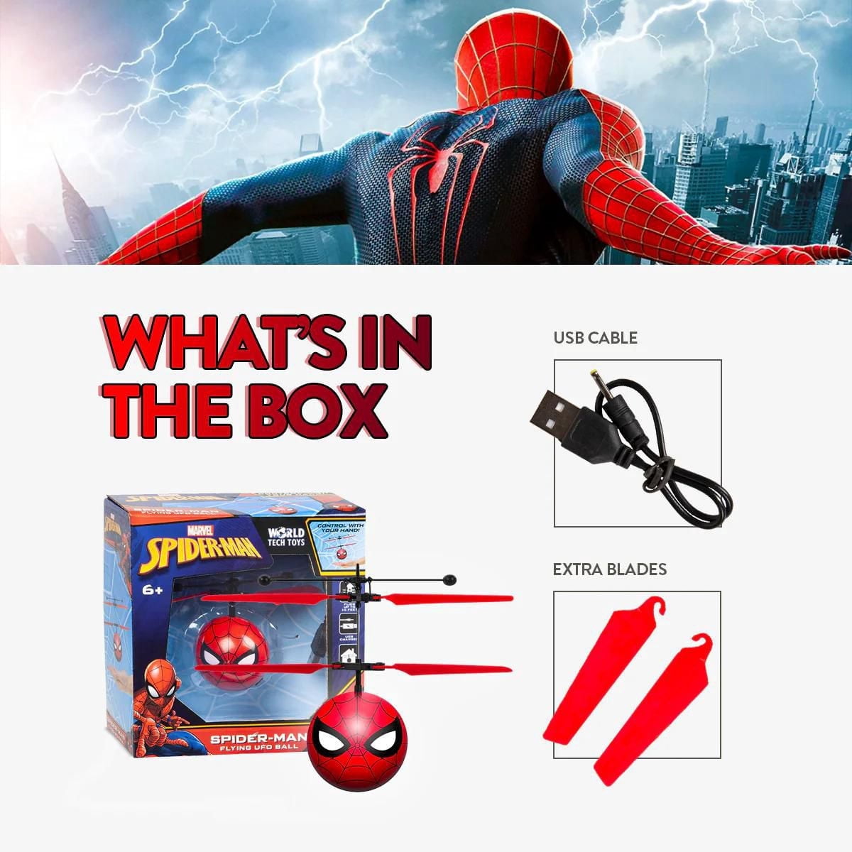 Click here for Marvel Spider-Man Ir Ufo Heli Ball prices