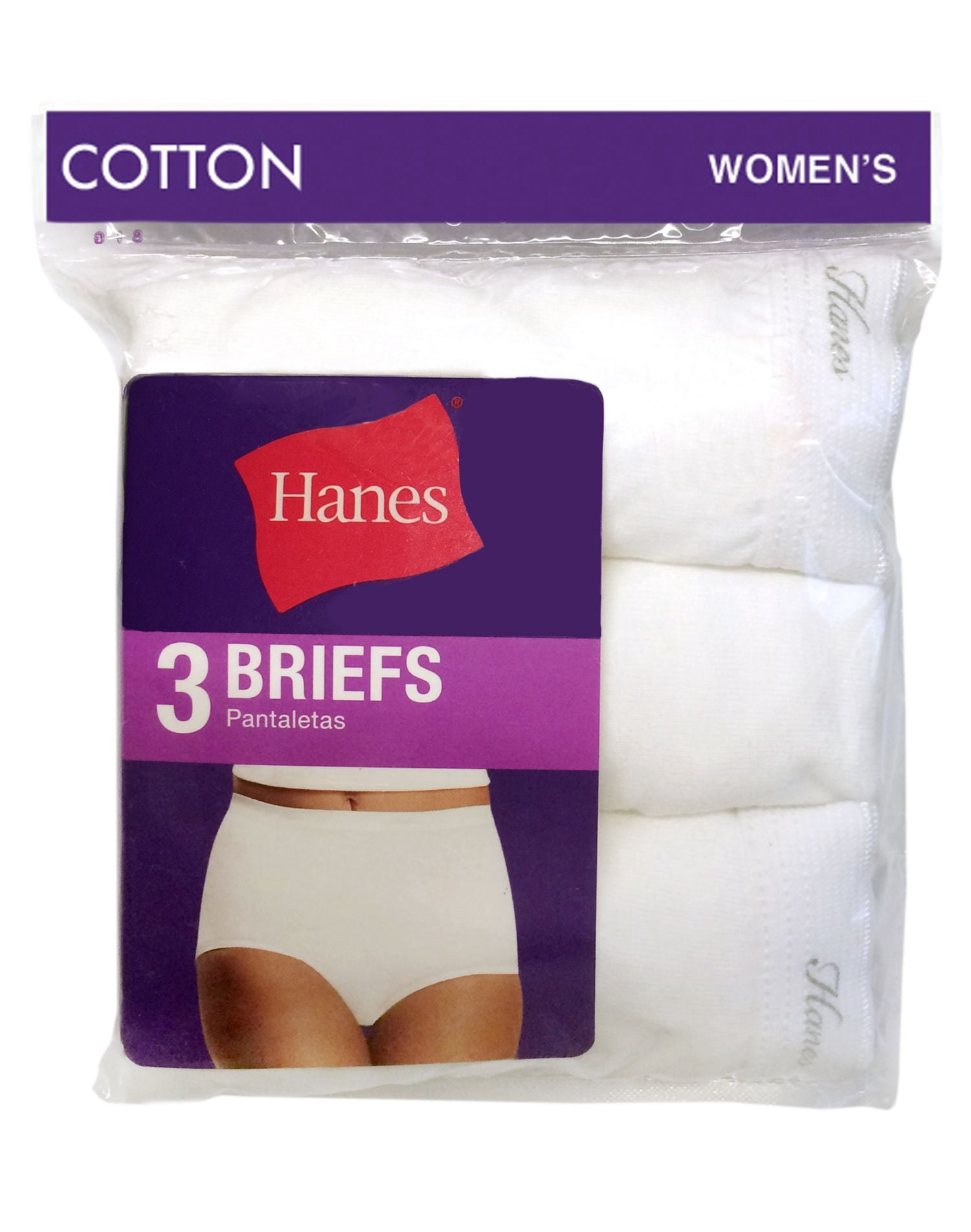 Hanes Women`s Cotton Briefs Best Seller D40lwh 13 White