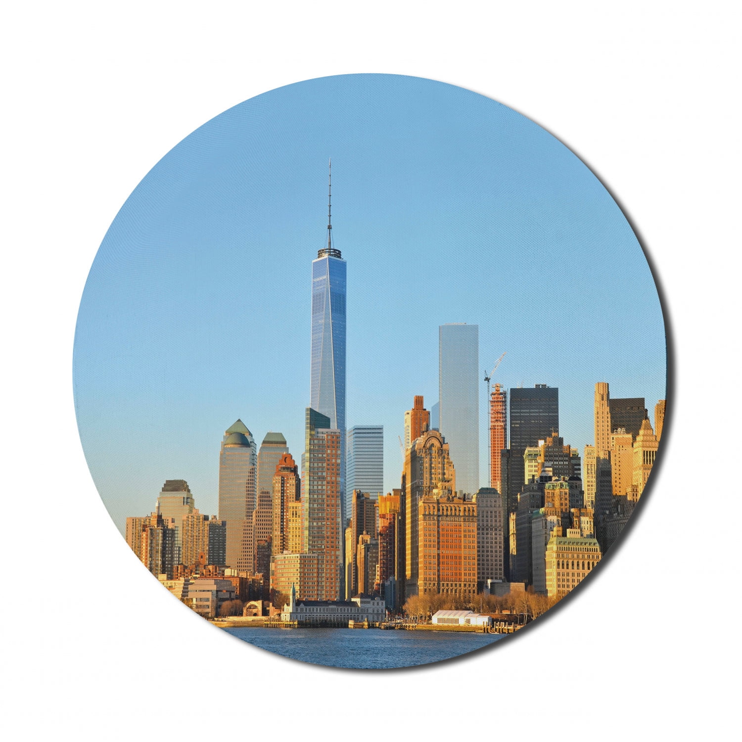 Landscape Mouse Pad for Computers, New York City Skyline USA Landmark ...