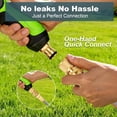 2-Pack Solid Brass Garden Hose Quick Connect Kit, 3/4 Inch GHT Male ...