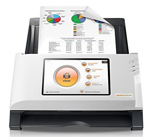 Escáner de documentos en red inalámbrico Plustek eScan A350 - 25 ppm ...