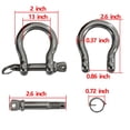 20 lb River Anchor Kit with 50 ft Nylon Rope, Shackle, Spring Hook ...