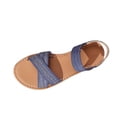 Beach Sandals For Women Glitter Criss-Cross Strap Elastic Ankle Back ...