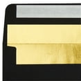 50 Pack Black 4x6 Gift Envelopes, Gold Lining, Self-Adhesive for Cards ...