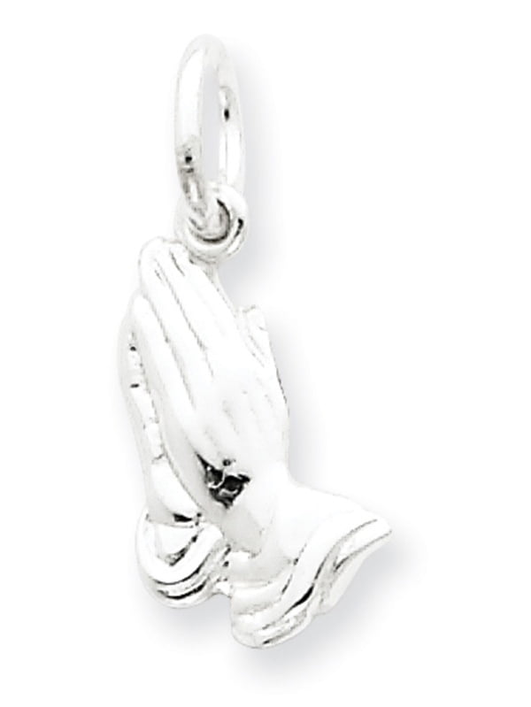 Sterling Silver Praying Hands Charm - Walmart.com